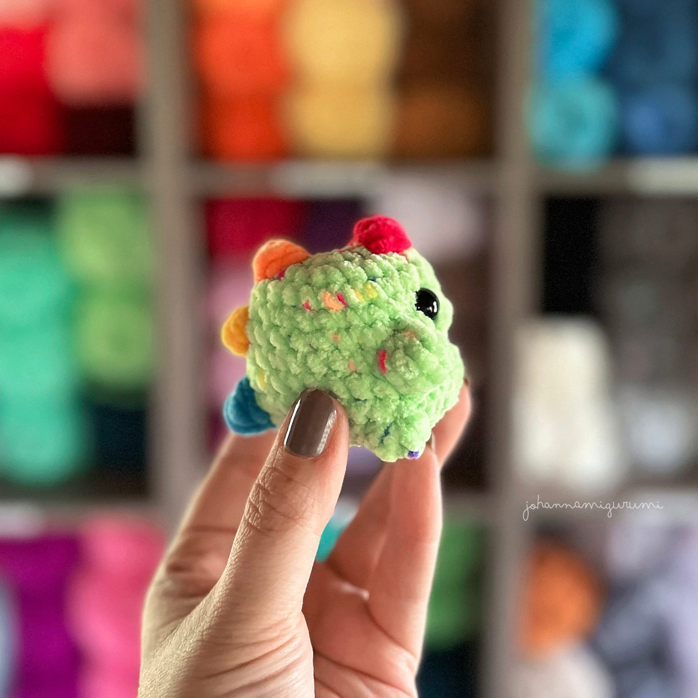 CROCHET PATTERN - Dex the Stress Ball Dino | No Sew | Amigurumi Crochet ...