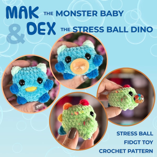 Stress Ball Monster Pattern - Etsy