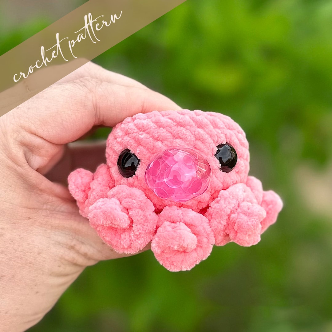 CROCHET PATTERN - Octopus Stress Ball | No Sew | Amigurumi Crochet ...