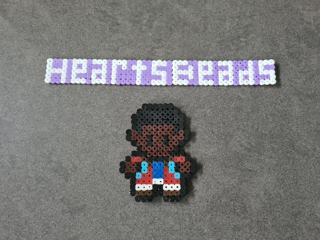 Stranger Things Hama Bead Art Keychain Lucas - Etsy