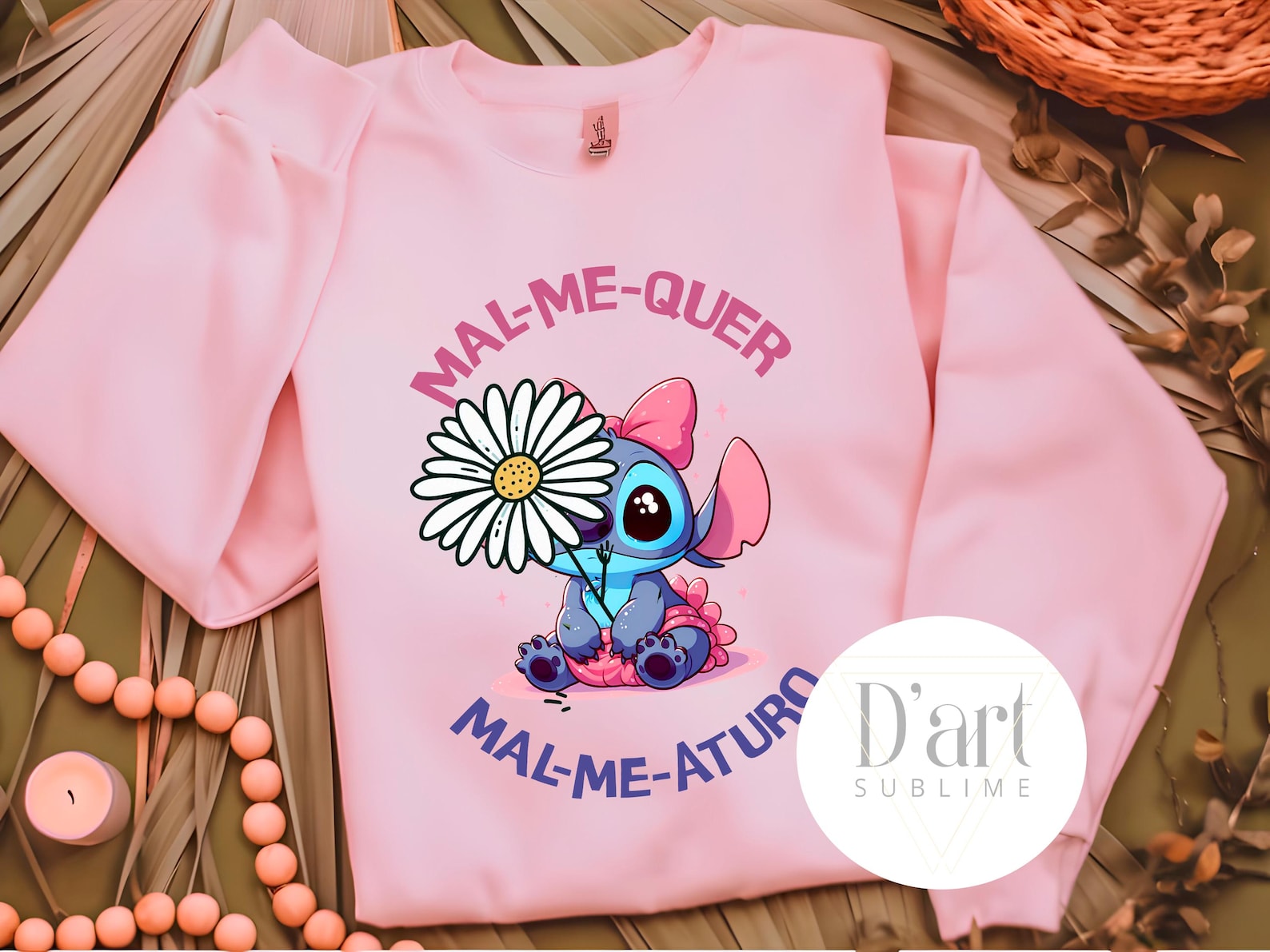 1 PNG Cute Malmequer Stitch, Watercolor Clipart Images Digital Design ...