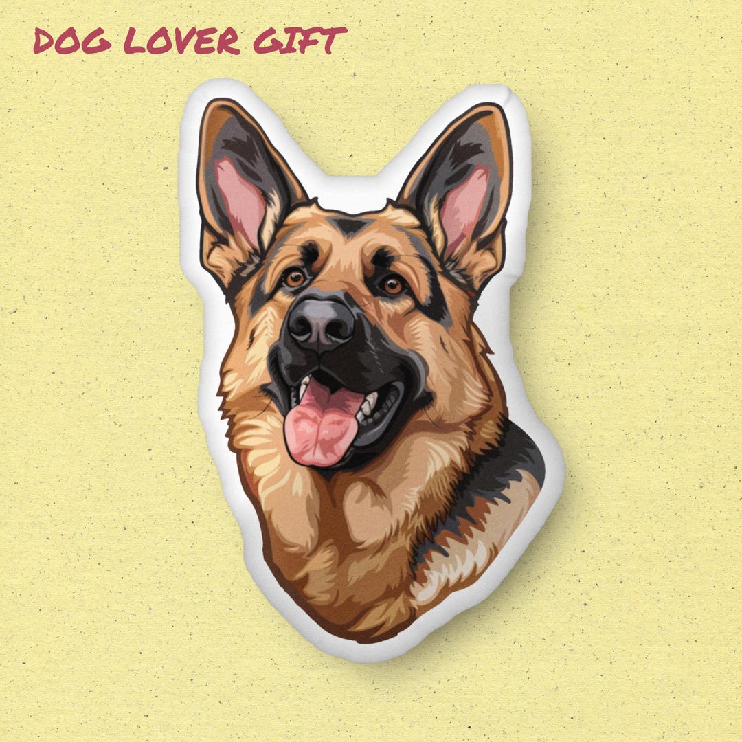 German Shepherd Shaped Pillow: Custom Dog Breed Cushion - Etsy