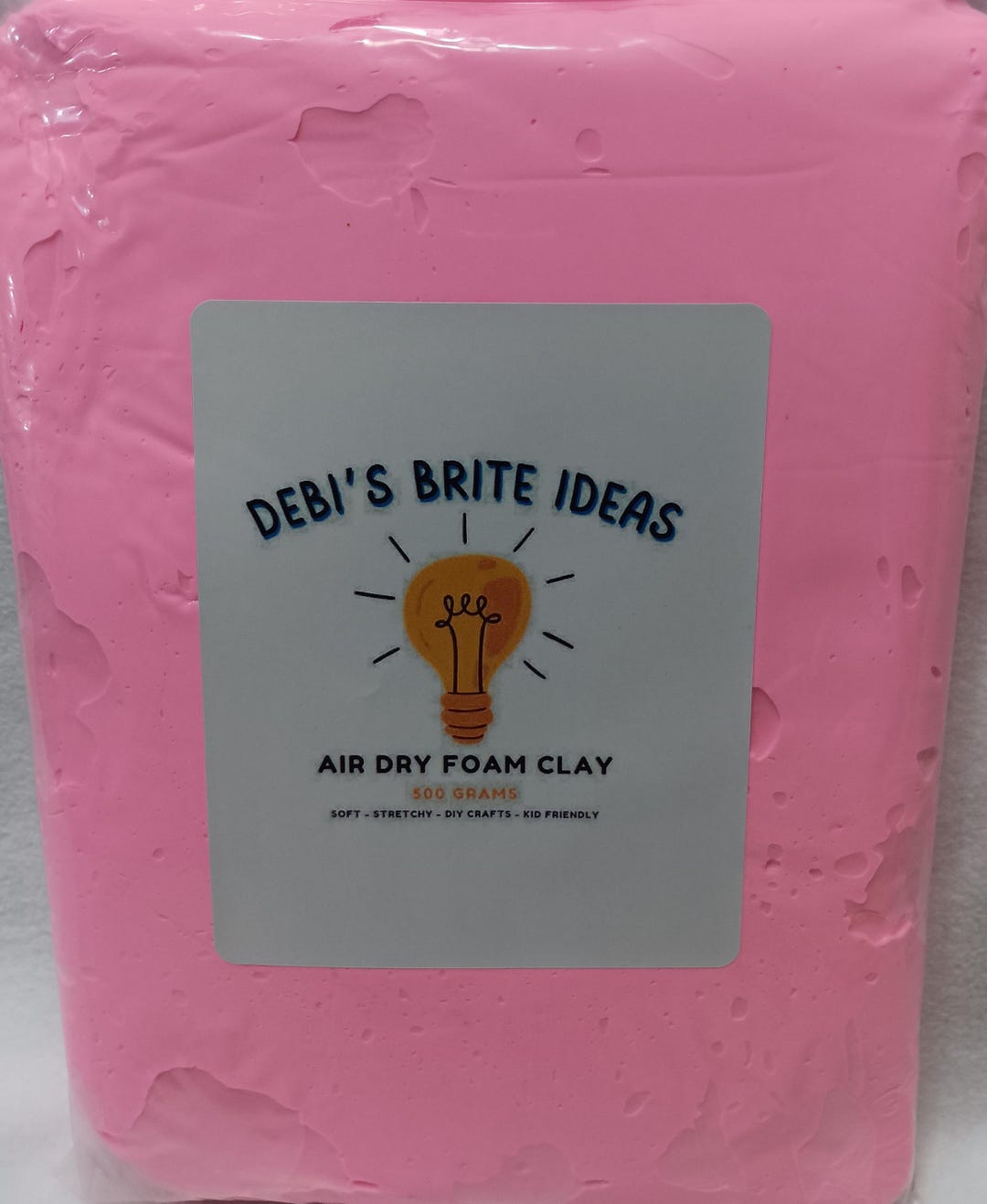 Air Dry Foam Clay (FIRM SOFT) Pink 500G Air Dry Foam Clay - Etsy