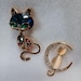 Rhinestone Cat Brooch Assortment of 2 - Etsy