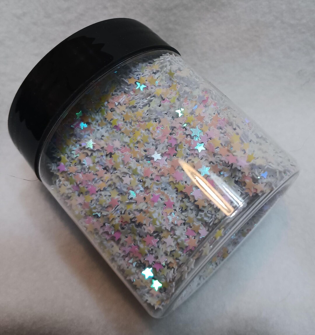 Sequins White Iridescent Stars Sprinkle 55 Grams - Etsy