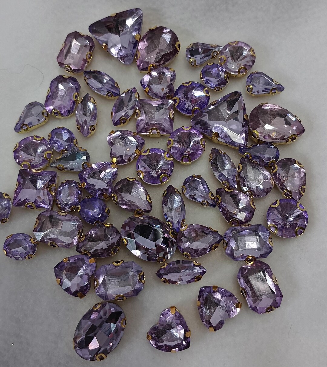 Light Purple Gems With Claw 50 Piece - Etsy