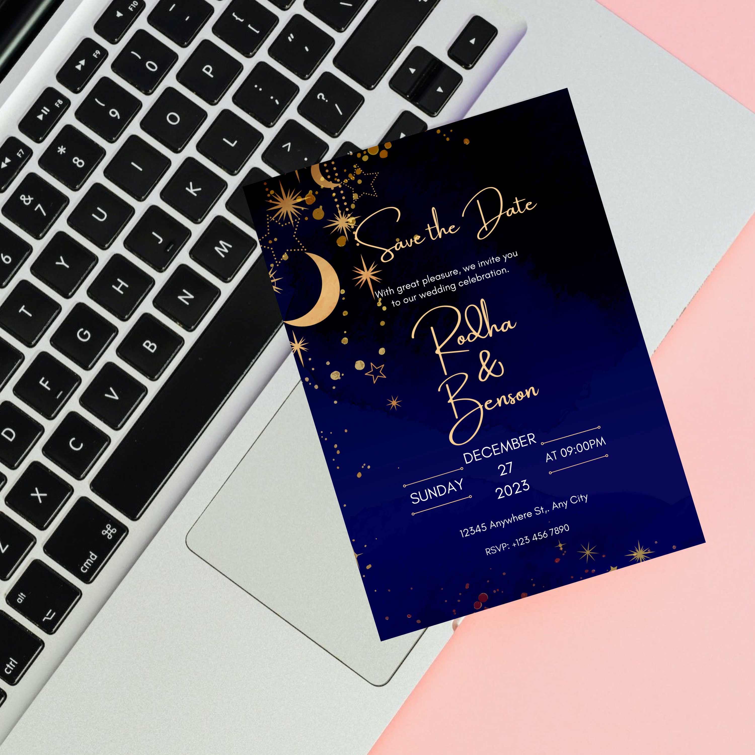 Star Wedding Invitation Celestial Bridal Shower Bundle - Etsy