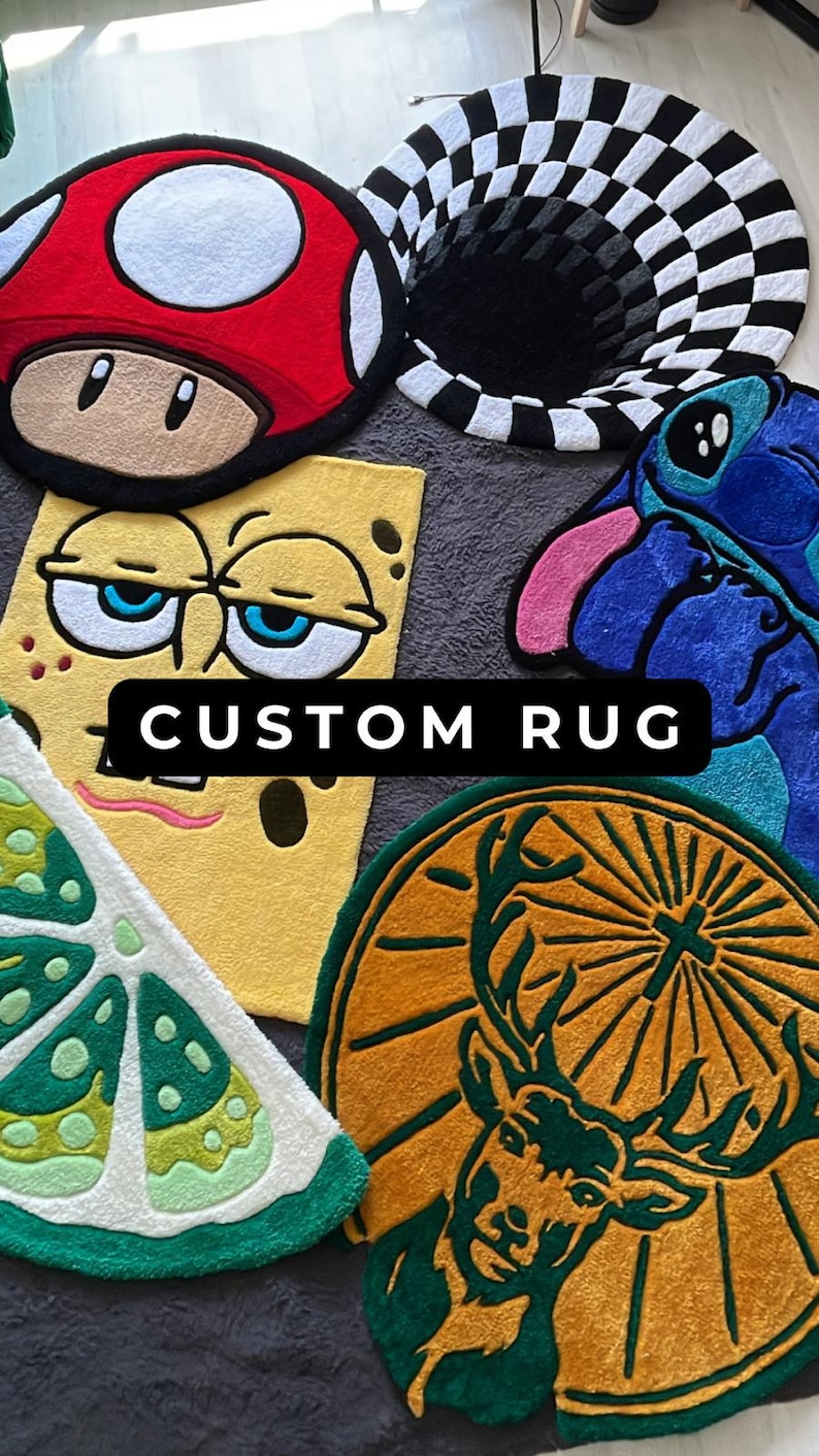 Custom Tufted Rug Design / Personalized Rug, Custom Tuft Rug ...