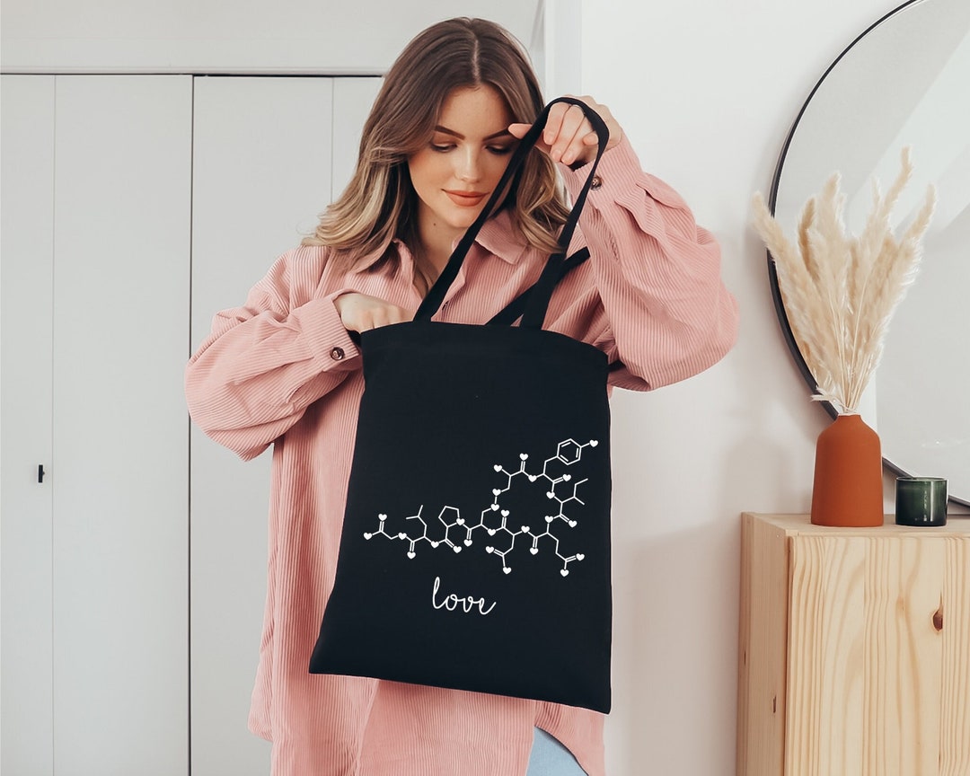 Oxytocin Tote Bag, Oxytocin Love Molecule Bag, Chemistry Love Bag ...