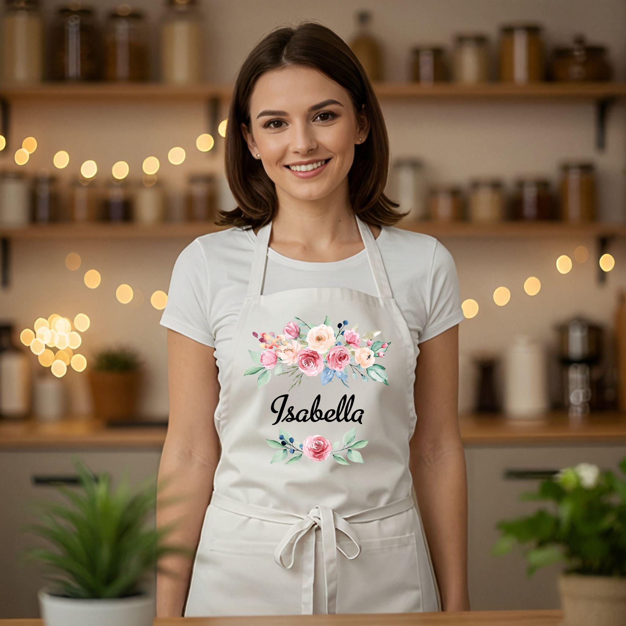 Personalized Apron With Pockets, Custom Apron, Custom Name Apron for ...