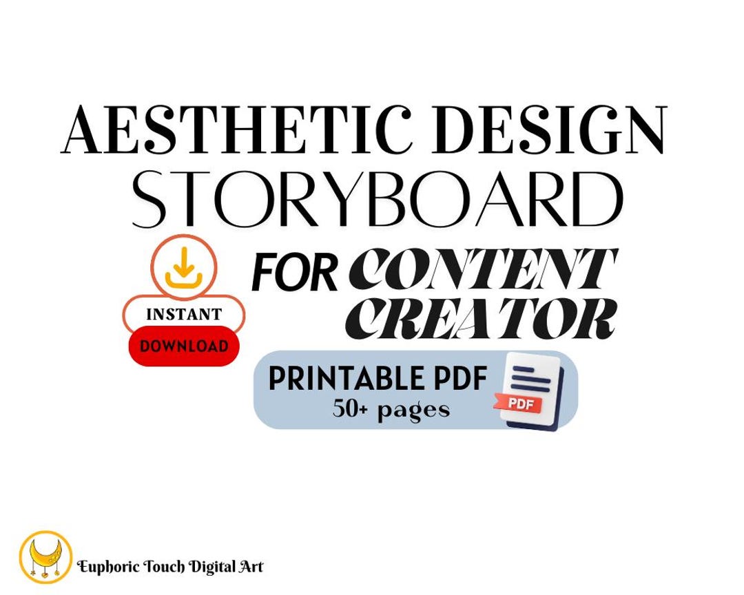 Content Creator Storyboard. A Printable Storyboard Template for ...
