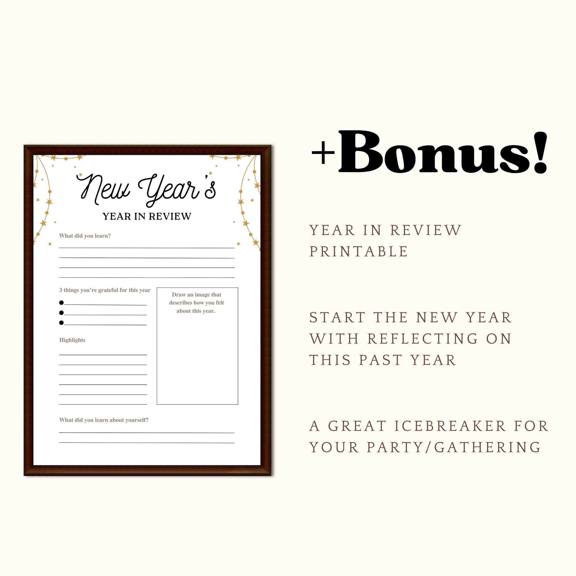 New Years Games Printable New Year's Eve Game Bundle Party Games New ...