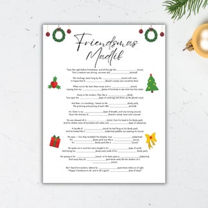 Friendsmas Madlibs Game, Friendsmas Game Printable, Friendsmas Game ...