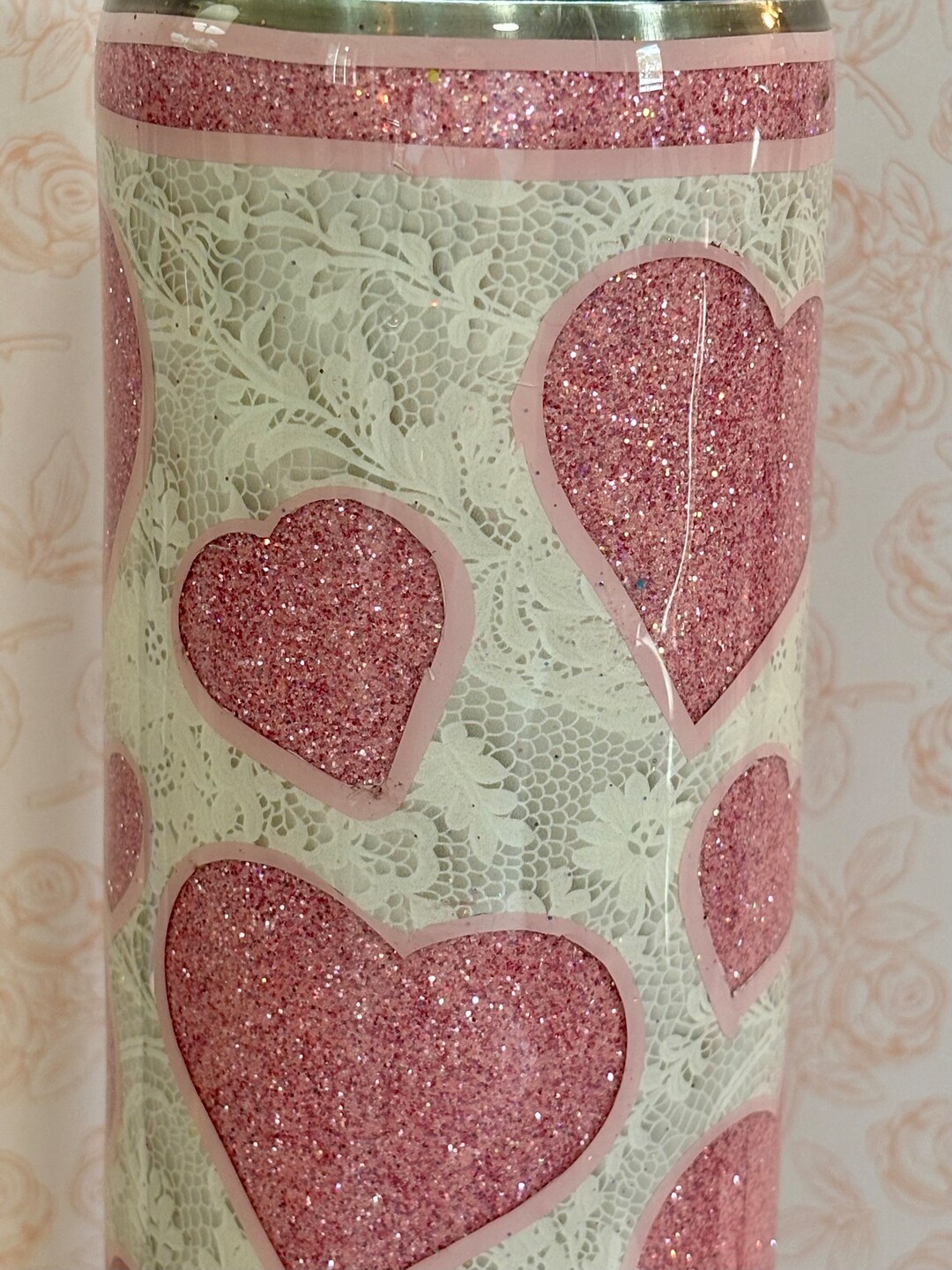 Valentine Peek-a-boo Glitter Tumbler - Etsy