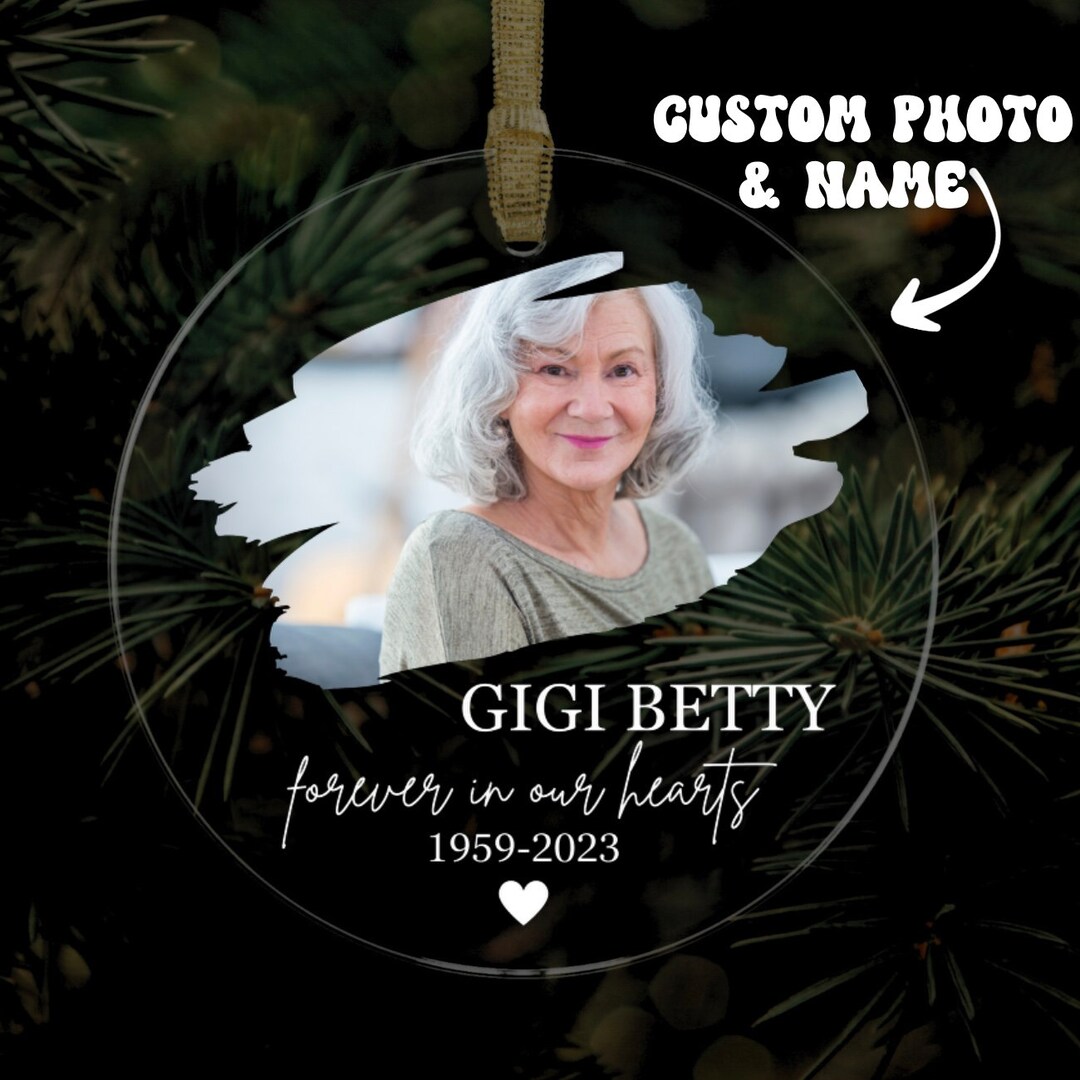 Personalized Memorial Christmas Ornament in Memory Ornament - Etsy