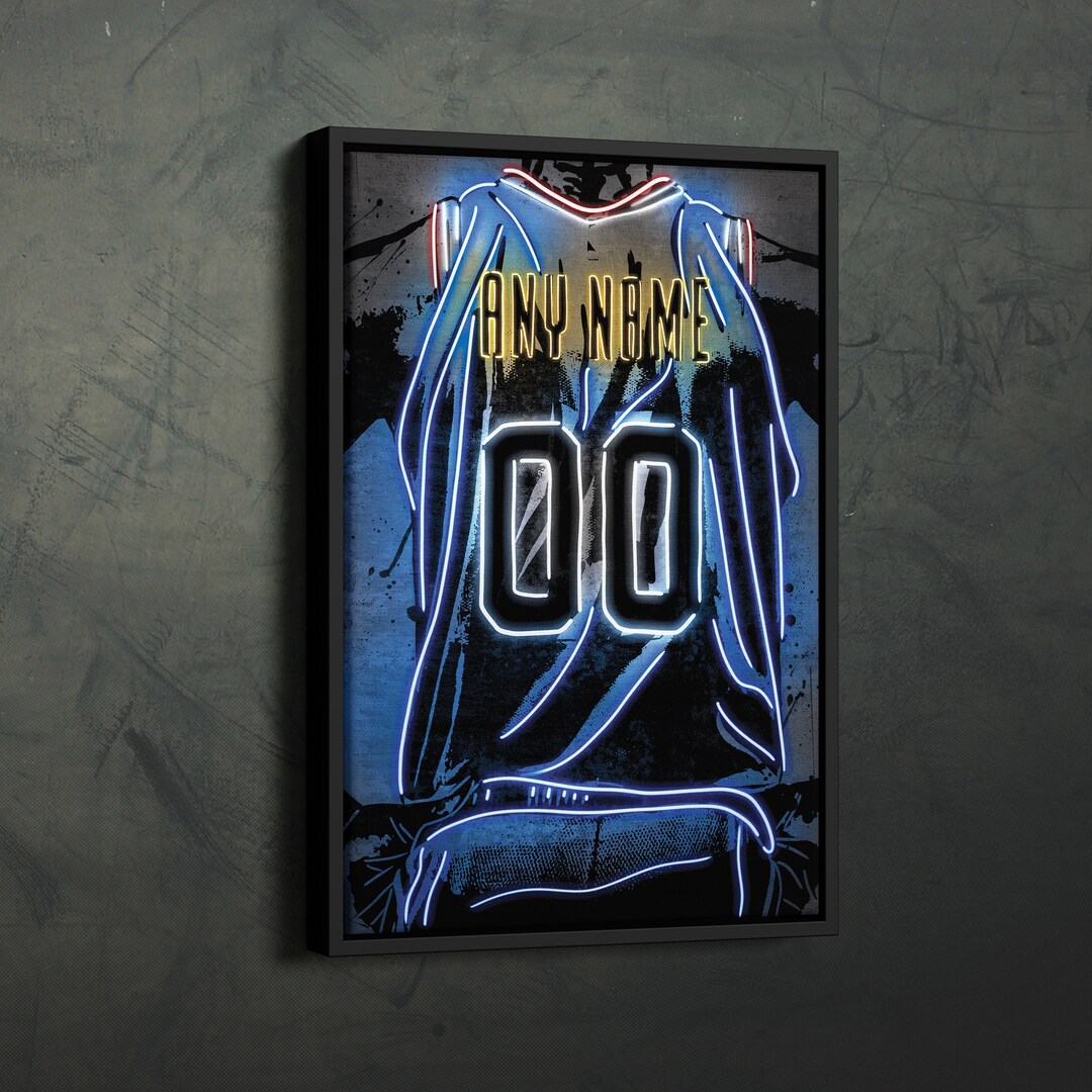 Denver Nuggets Jersey Neon Personalized Jersey Custom Name and Number ...