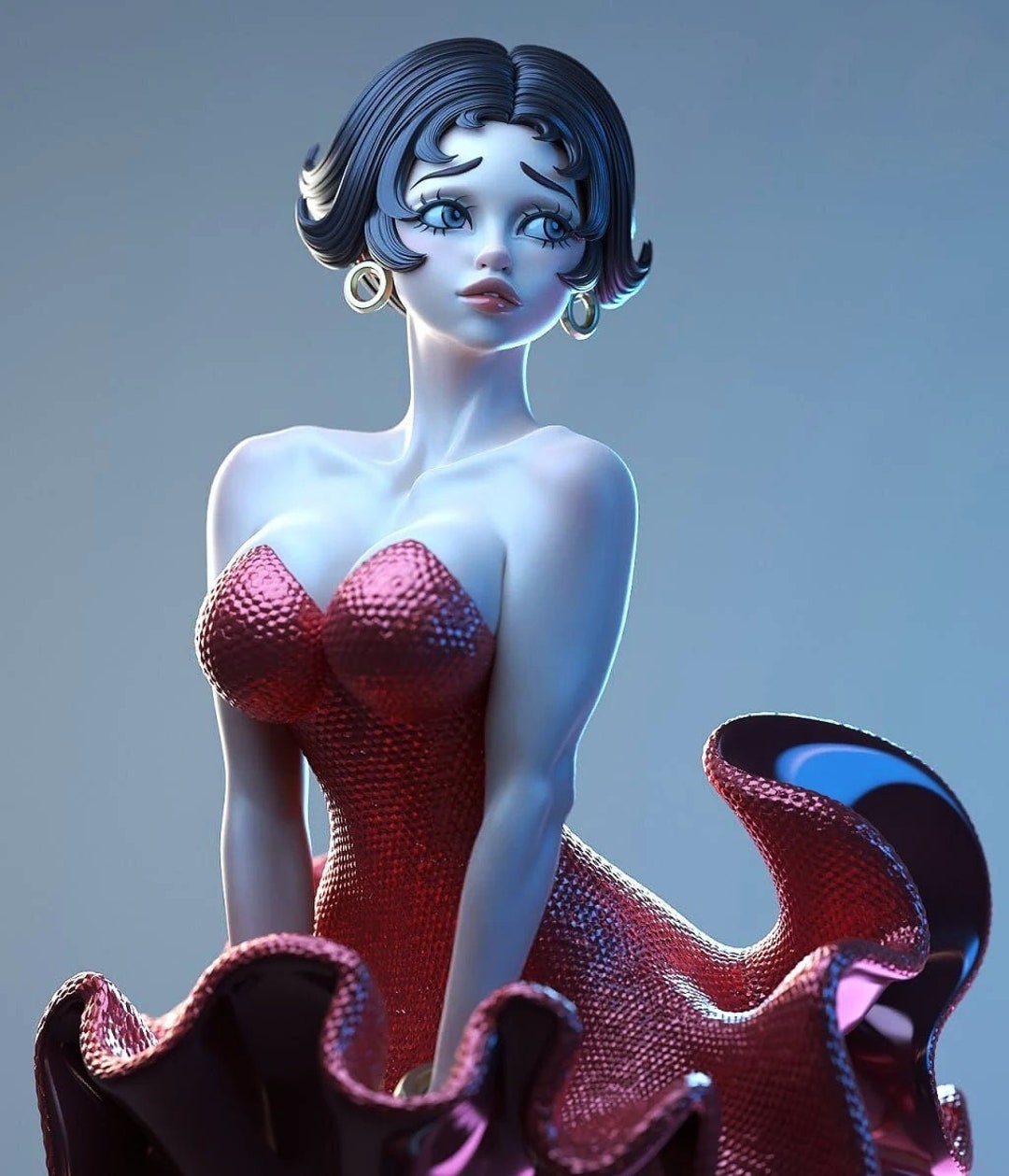 Betty Boop Figura Modelo 3d Archivo Stl Descargar Etsy México