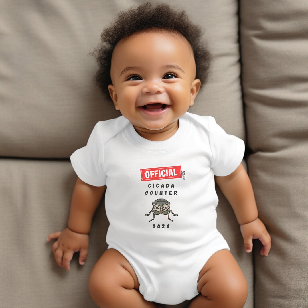 Official Cicada Counter Cute Bodysuit for Baby Cicada Baby Shirt 2024 ...