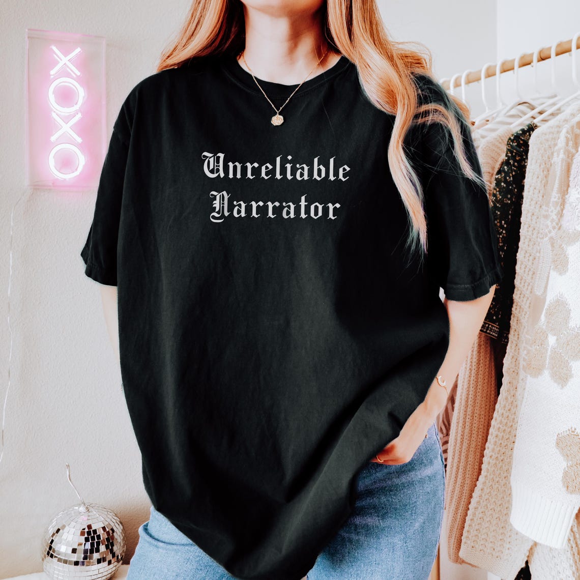 Unreliable Narrator Shirt, Gothic Literary Tee, Bookish Gifts, Light ...