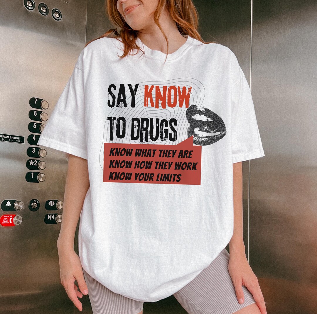 Say Know to Drugs Shirt, Overdose Awareness, Carry Naloxone, Public ...
