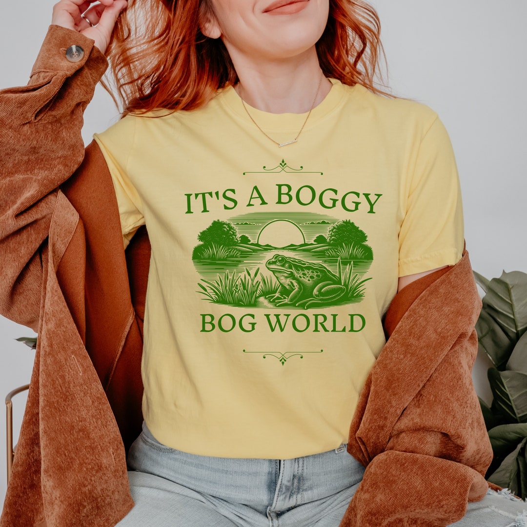 It's A Boggy Bog World Shirt, Funny Frog Tshirt, Vintage Toad Tee ...