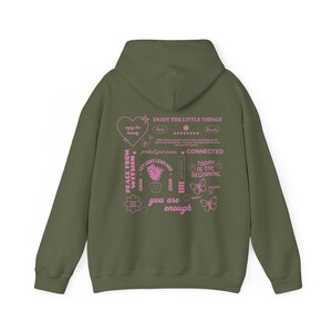 Positive Quotes Y2K Hoodie, Cute Mental Health, Butterflies, Retro ...
