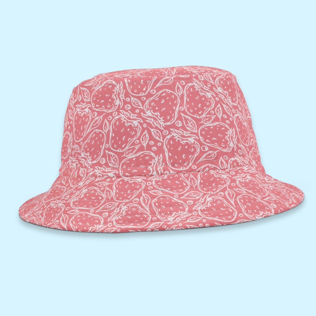 Strawberry Bucket Hat, Cute Strawberries, Cutecore, Y2K Coquette ...