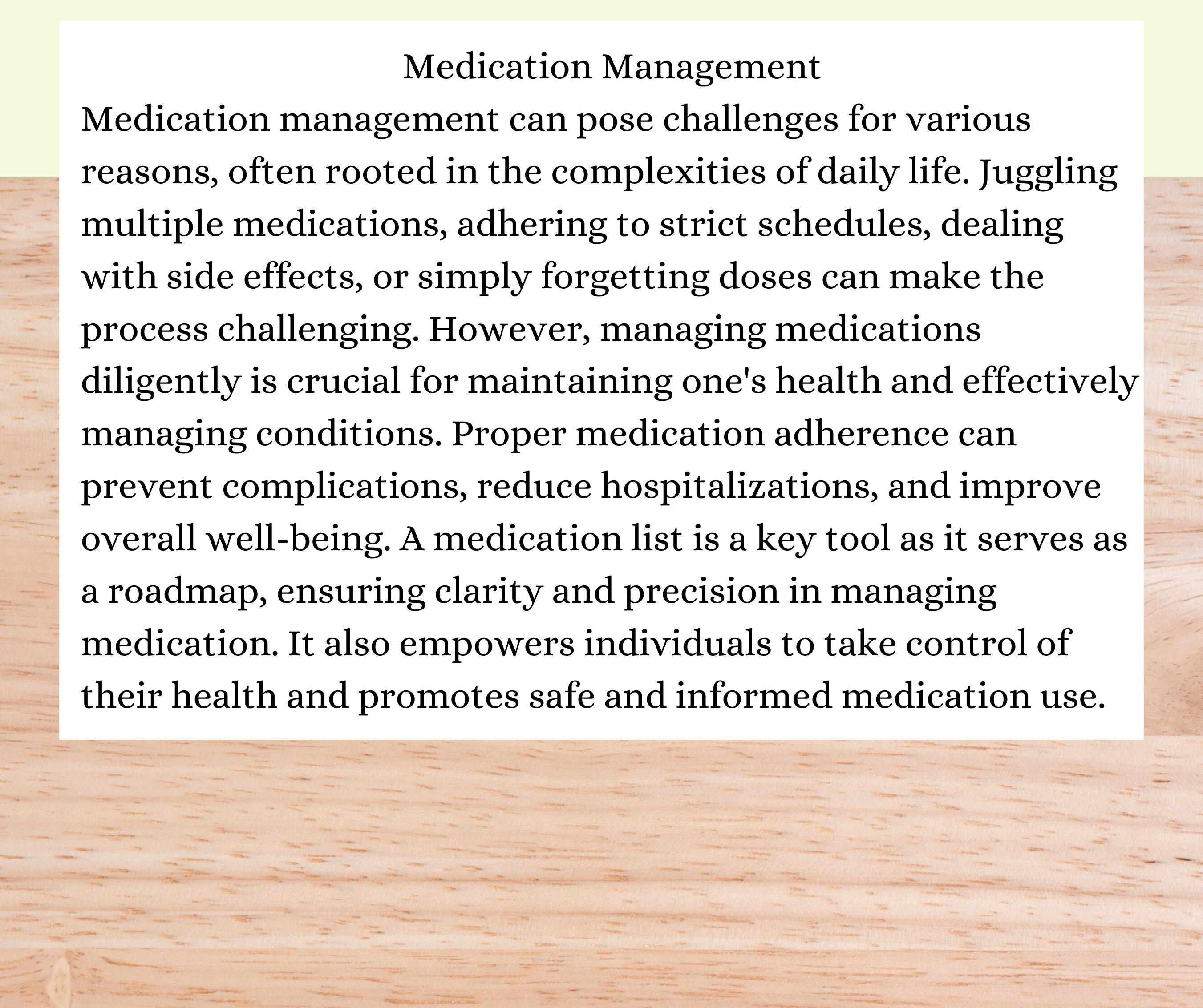 Medication Log Template and Medication Management Tip Sheet Medication ...