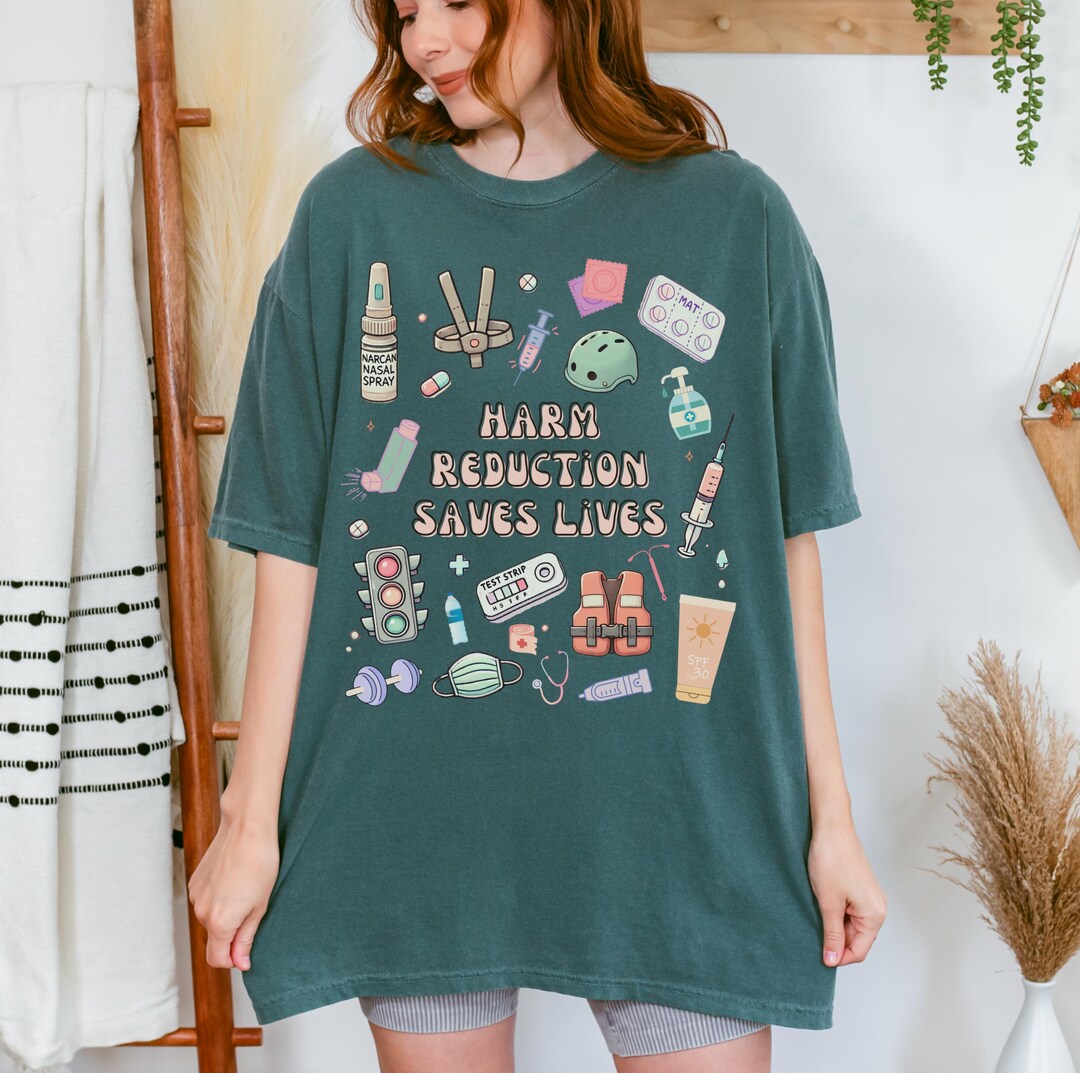 Harm Reduction Saves Lives Shirt, Public Health Worker, Overdose ...