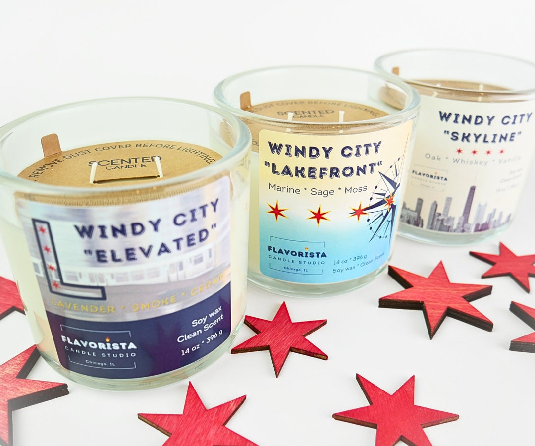 Chicago-themed 3 Candle Gift Set, Chicago Housewarming Gift - Etsy