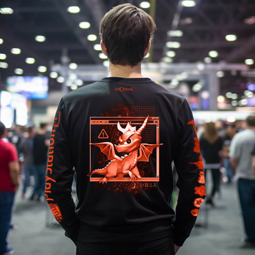 Spyro 2 Ripto's Rage Retro Long Sleeve Playstation Shirt Vaporwave ...