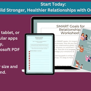 Relationship SMART Goals Planner: A Step-by-step Guide to Enhancing ...