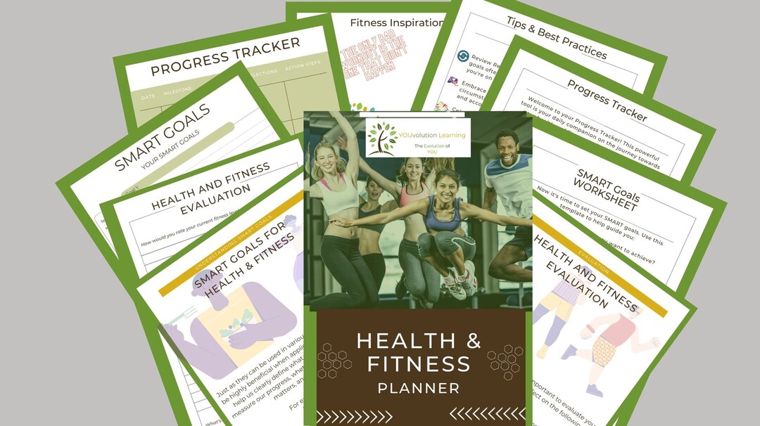 Health and Fitness SMART Goals Planner - A Comprehensive Guide to Set ...