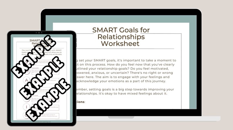 SMART Goals for Relationships Worksheet: Transform Love & Connection - Etsy