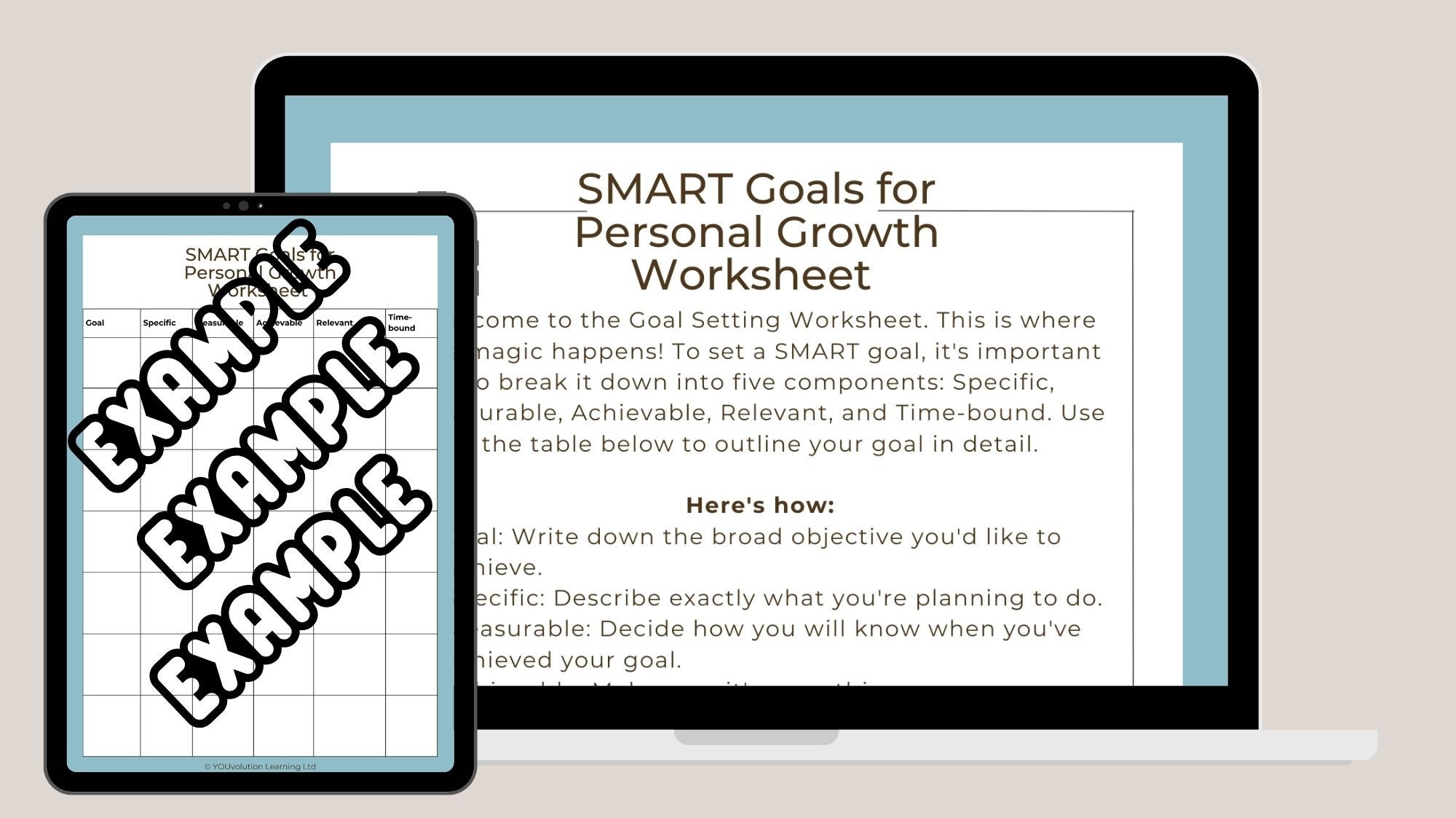Personal Growth SMART Goals Worksheet: Your Blueprint for Success! - Etsy