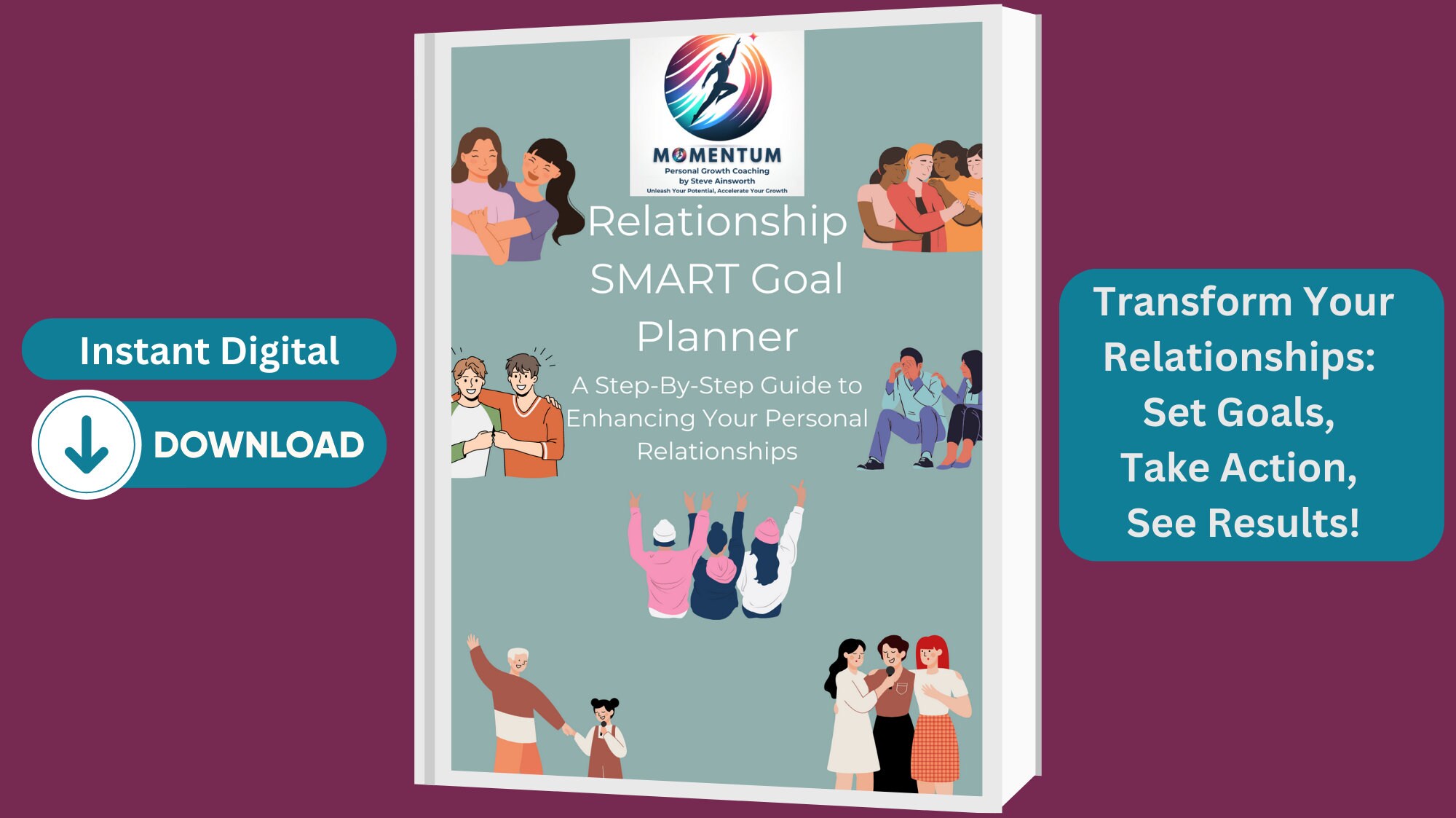 Relationship SMART Goals Planner: A Step-by-step Guide to Enhancing ...