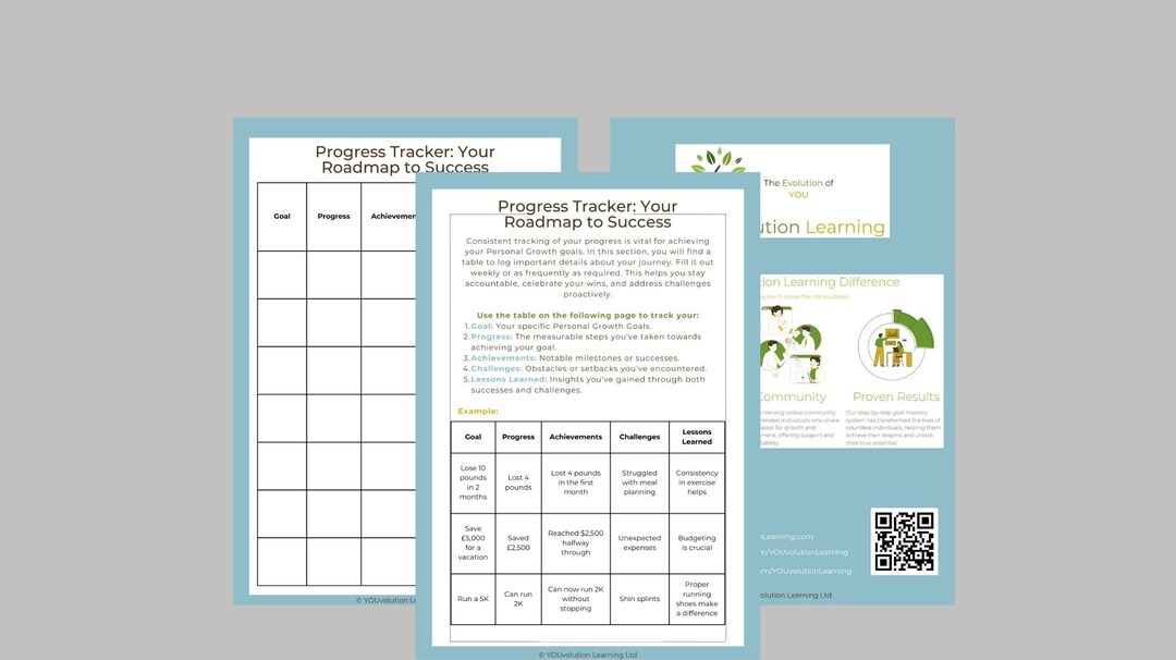 Progress Tracker for Personal Growth: Track, Celebrate, and Grow! - Etsy