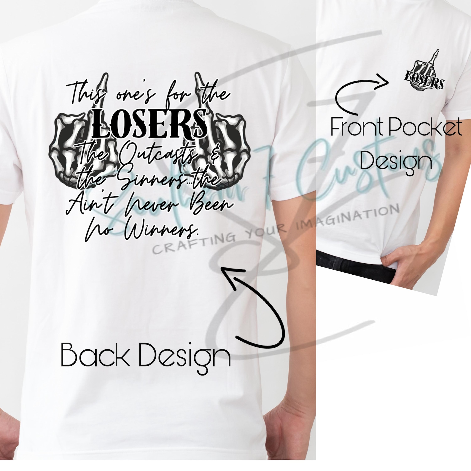 LOSERS Post Malone & Jelly Roll “losers” Inspired Digital Design PNG - Etsy