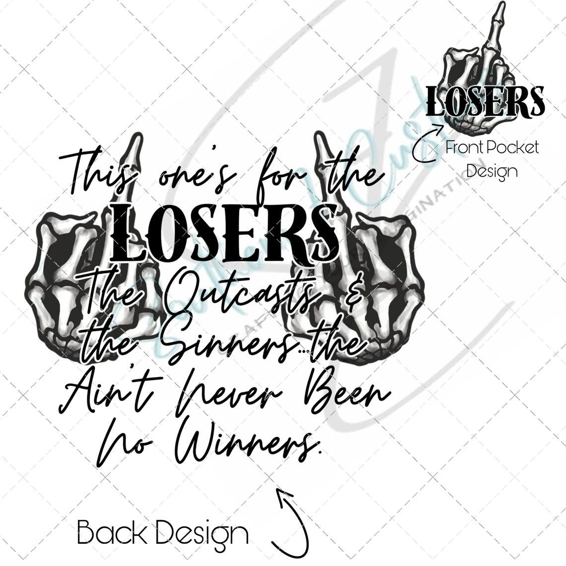 LOSERS Post Malone & Jelly Roll “losers” Inspired Digital Design PNG - Etsy