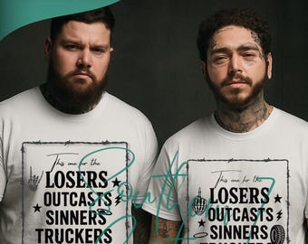 LOSERS Post Malone & Jelly Roll “losers” Inspired Digital Design PNG - Etsy