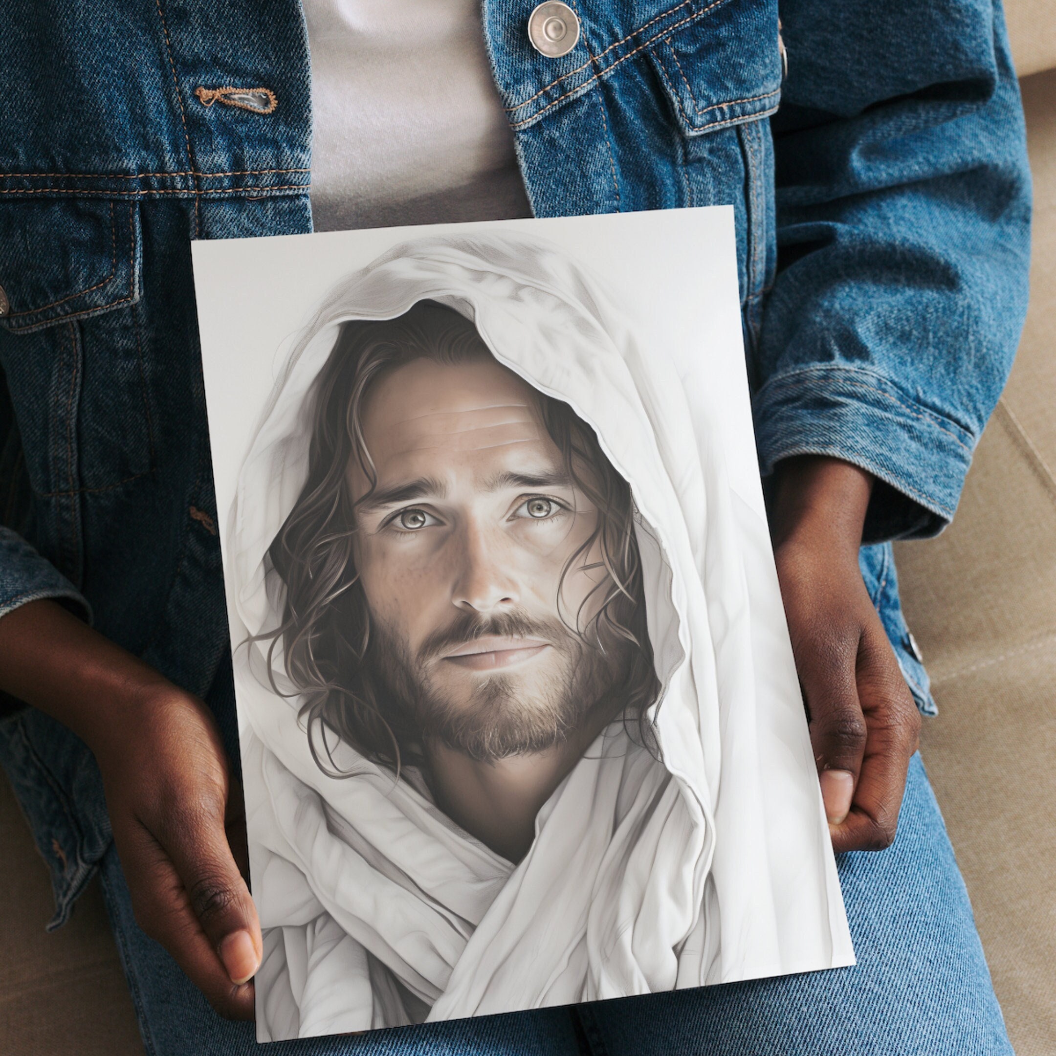 Poster of 'portrait of Christ' Matte Vertical Poster, Christ and Lamb ...