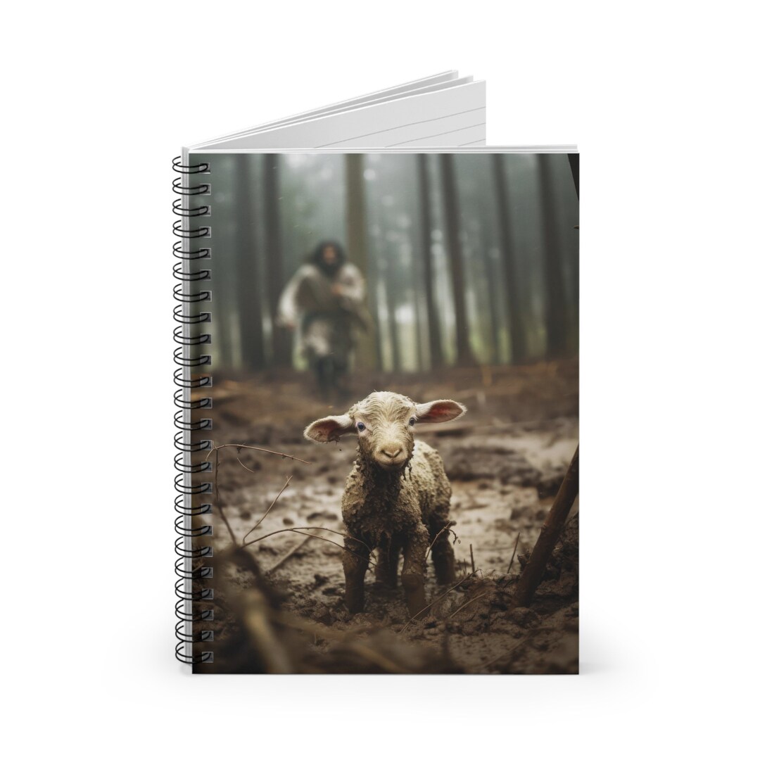 Christ Will Save the Lamb Spiral Notebook Ruled Line - Etsy