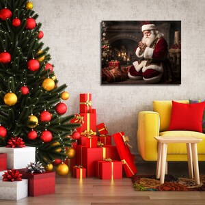 Canvas of Santa's Christmas Eve Prayer on Matte Stretched Canvas - Etsy