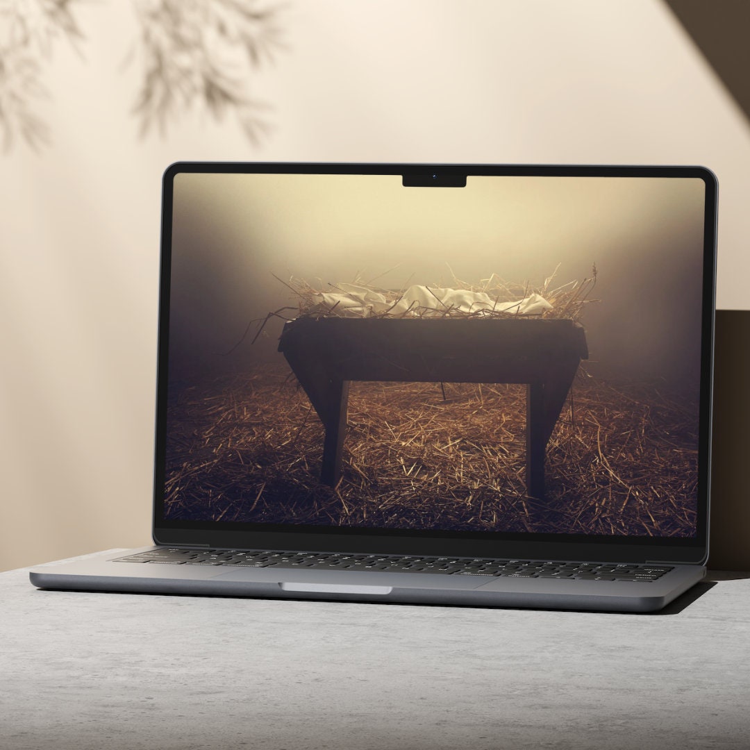 Christ the Lamb is Born Nativity Manger Digital Download - Etsy
