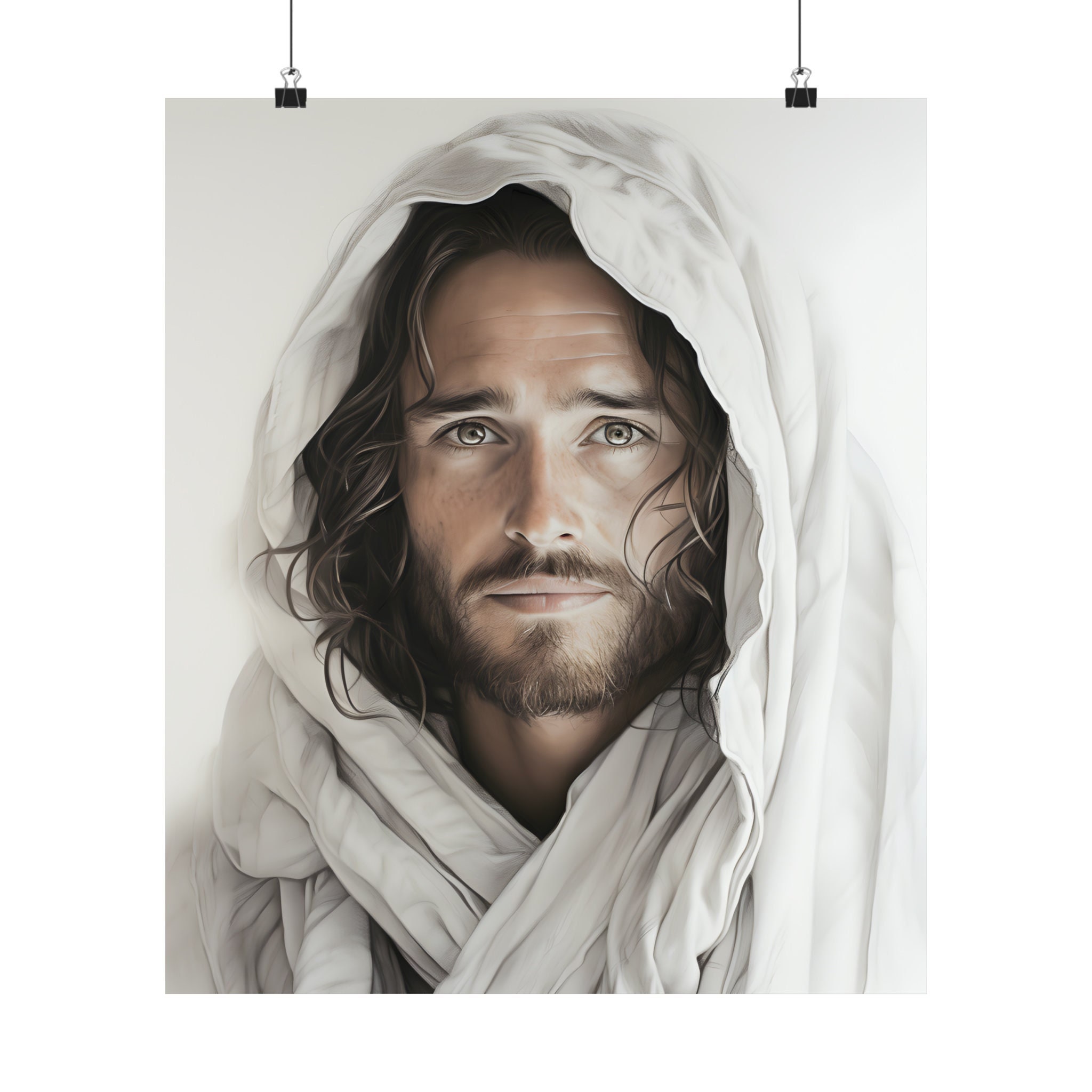 Poster of 'portrait of Christ' Matte Vertical Poster, Christ and Lamb ...