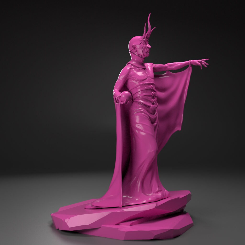 Black Mage, STL File for 3D Printing, Magic, Dark Fantasy, Figurine on ...