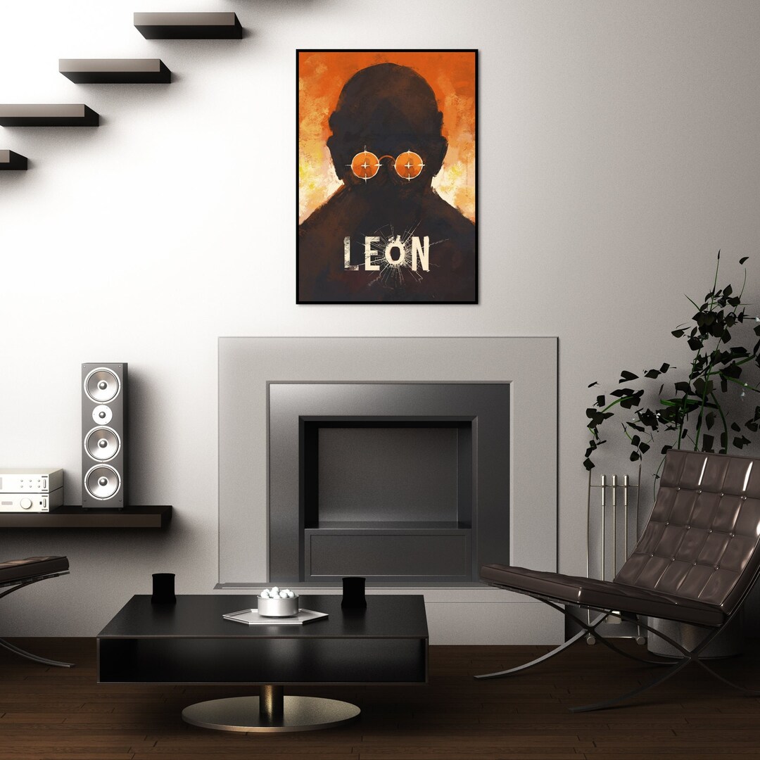Alternative léon Film Poster, Digital Illustration, Painting Style, A3 ...