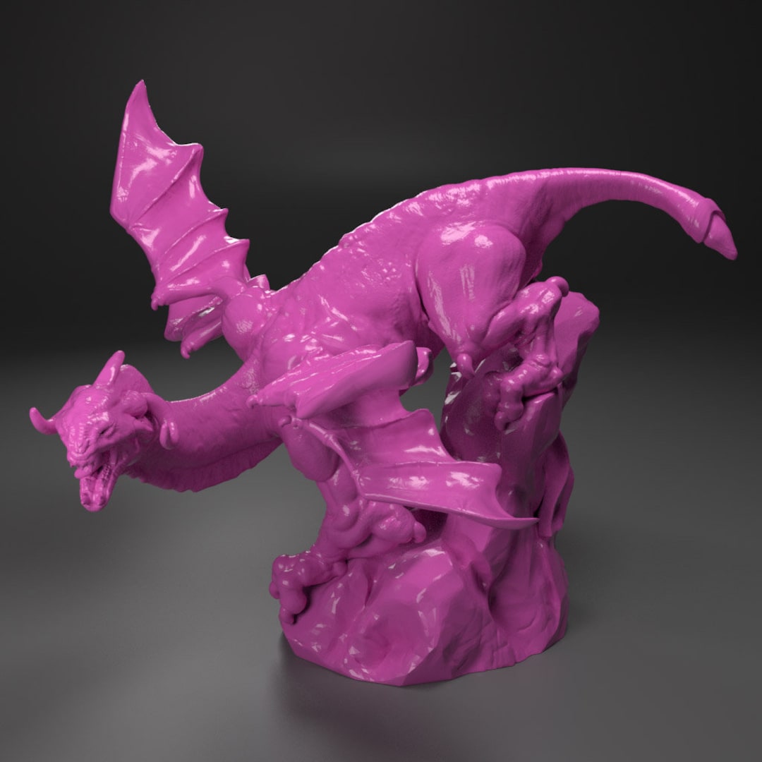 Dragon, STL File, 3D Printing, Figurine, Decorative Object, With ...