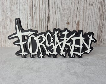 Roblox Forsaken 3D Printed Desk Sign: Gamer Decor - Available in 2 ...
