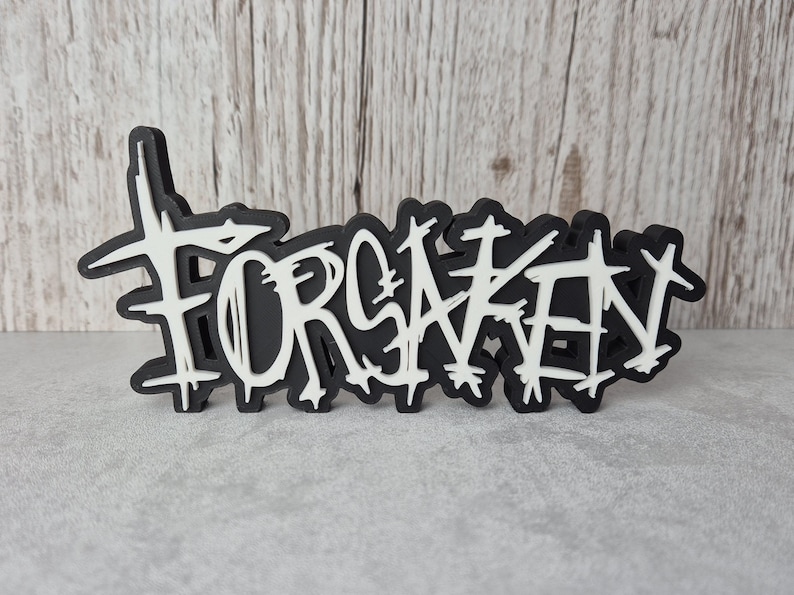 Roblox Forsaken 3D Printed Desk Sign: Gamer Decor - Available in 2 ...